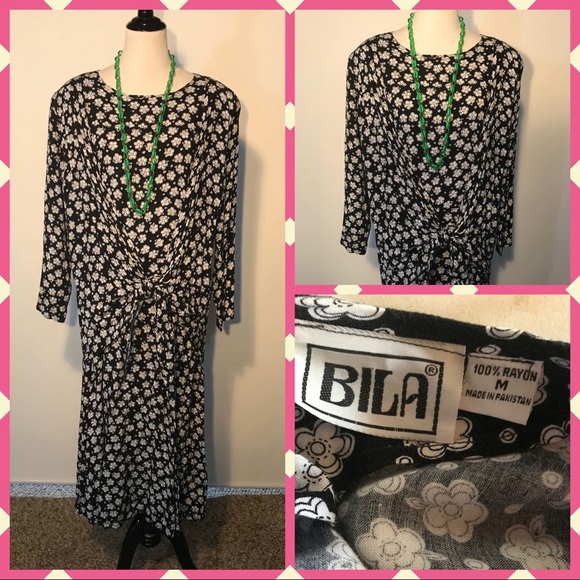 Bila | Dresses | Final Price Vintage Bila Floral Daisy Dress M | Poshmark